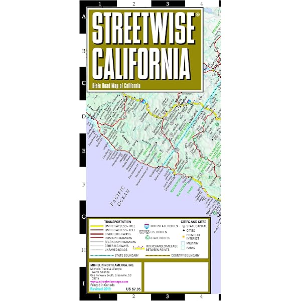 Laminated Map Large Detailed Administrative Map Of California State