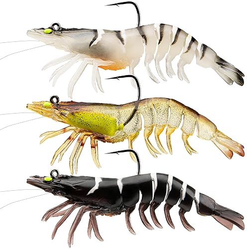 TRUSCEND Pre-Rigged Fishing Jigs, 1:50 Super Durable TPE Bass Fishing ...