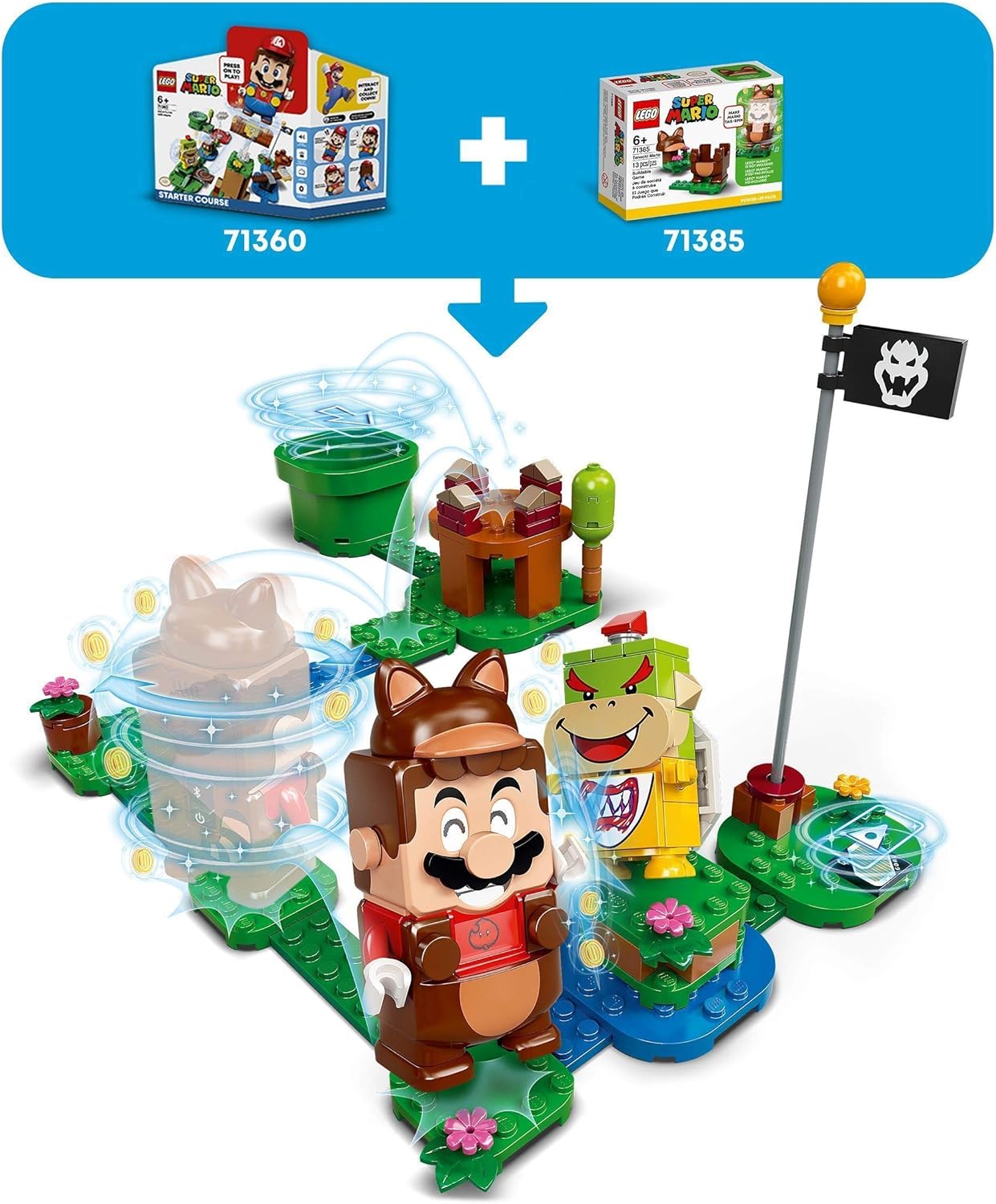 LEGO 71385 Super Mario Tanooki Mario Power-Up Pack, Expansion Set ...