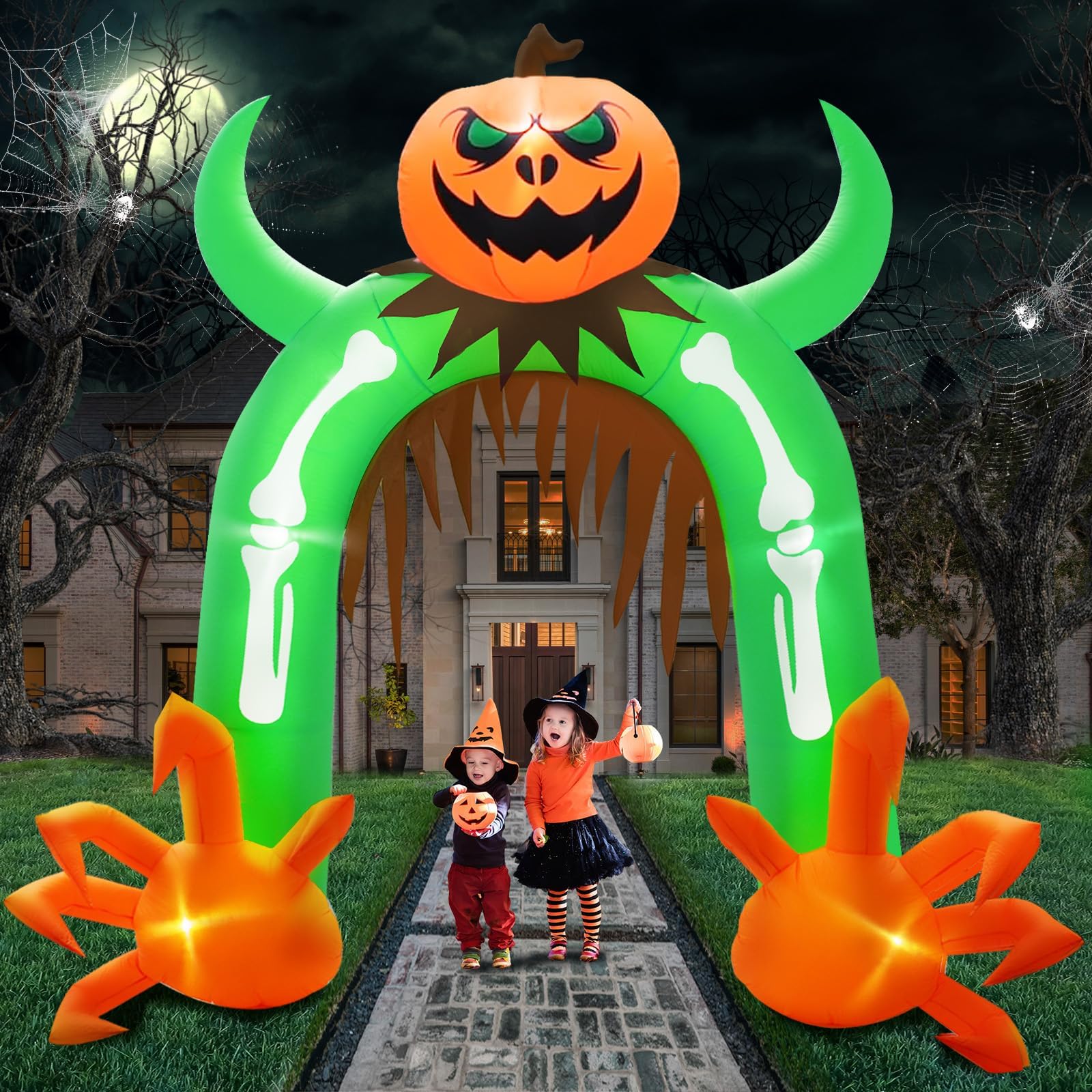 UniqSeason 9FT Tall Halloween Inflatable Arch with Jack-O'-Lantern ...