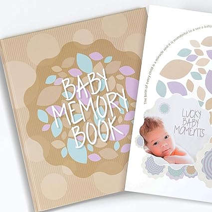 Amazon.com : Baby Memory Book for First Year - Milestone Book for Boy ...