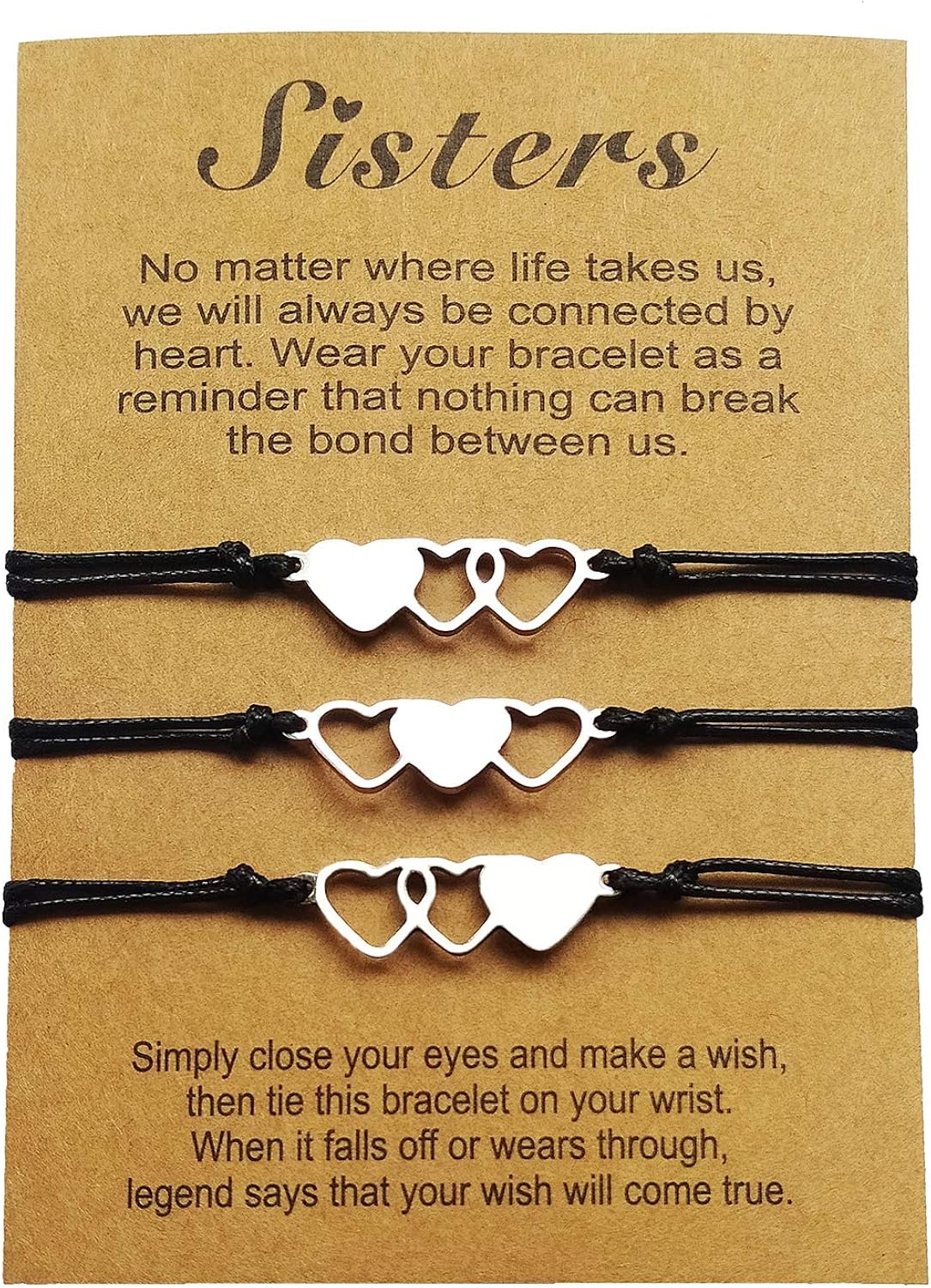 Amazon.com: ROSTIVO Sisters Bracelets Best Friend Friendship Bracelets ...