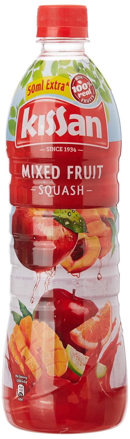 Kissan Mixed Fruit Squash, 700ml (50ml Extra): Amazon.in: Grocery ...