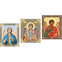 Archangels Michael Gabriel And Raphael Icon