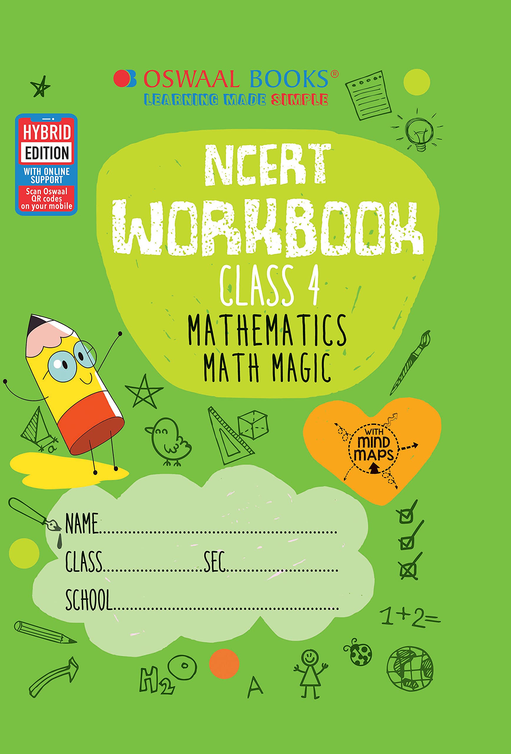 Oswaal NCERT Workbook Class 4 Mathematics Math Magic For 2022 Exam