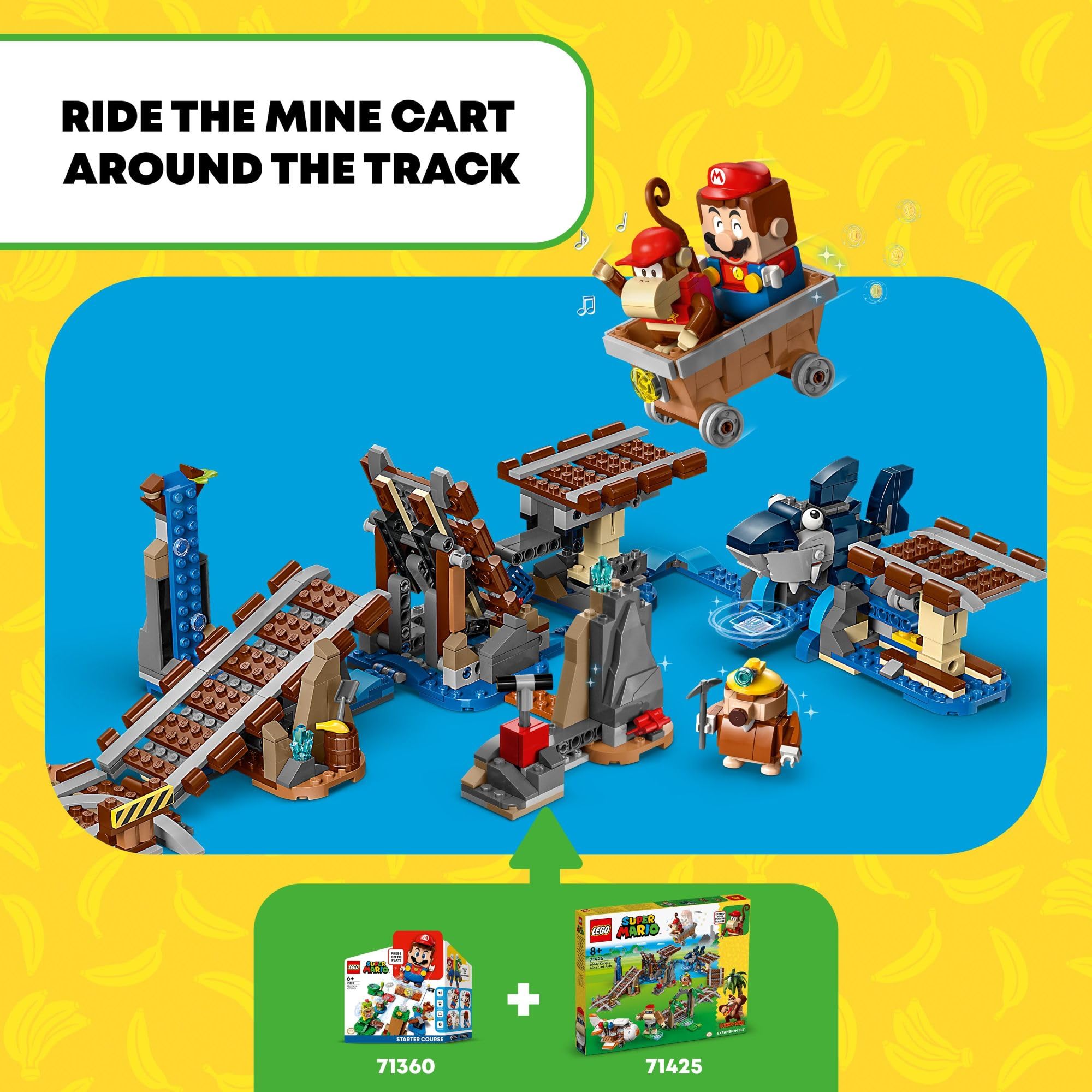 Mua LEGO Super Mario Diddy Kong's Mine Cart Ride Expansion Set 71425 ...
