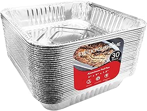 Amazon.com: Aluminum Foil Pans 9x9 Baking Pans (30 Pack) Square Baking ...
