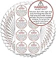 Amazon.com : Candle Warning Stickers, 1.5" Round Label, Sticker Decal ...