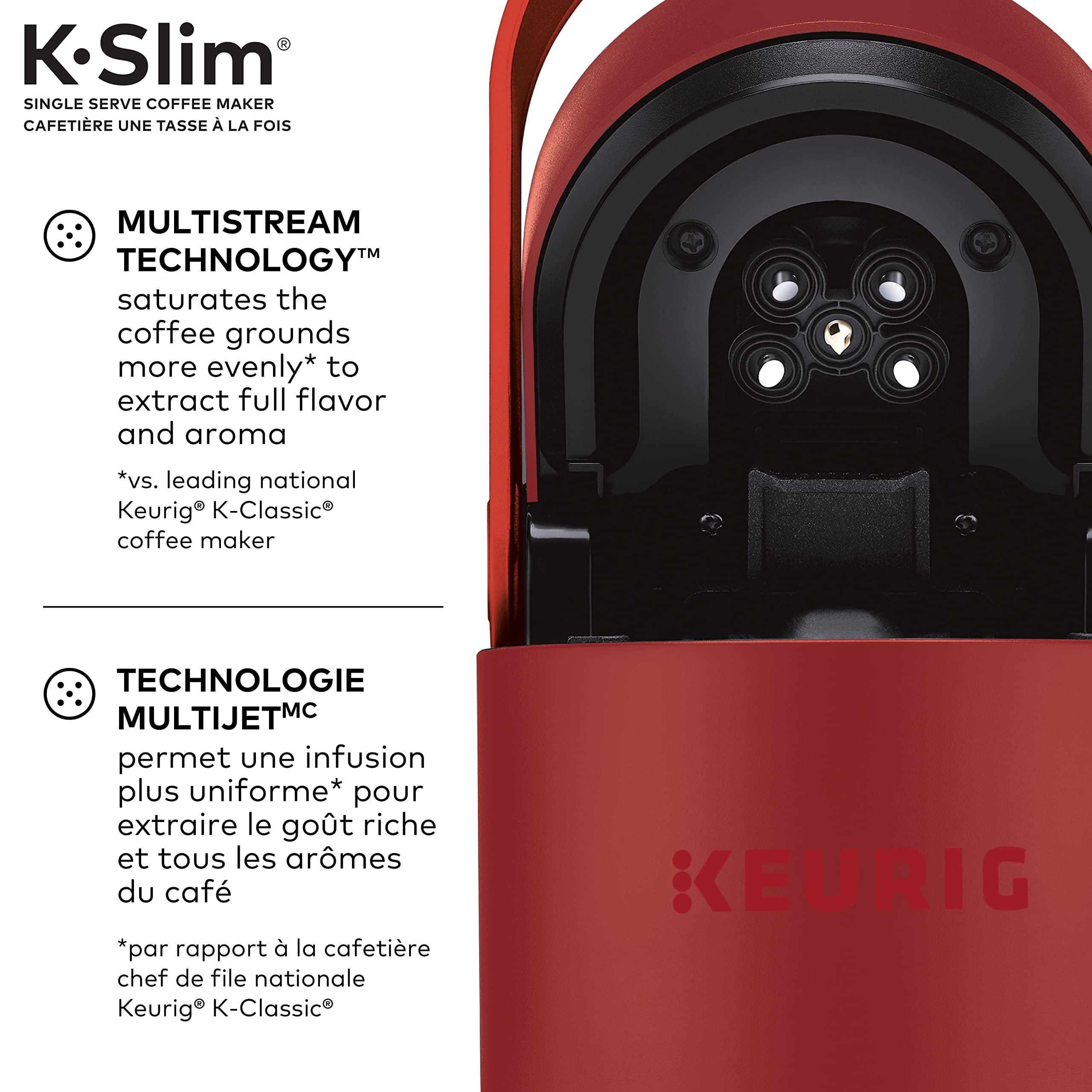 Mua K-Slim Single Serve K-Cup Pod Coffee Maker, Featuring Simple Push ...