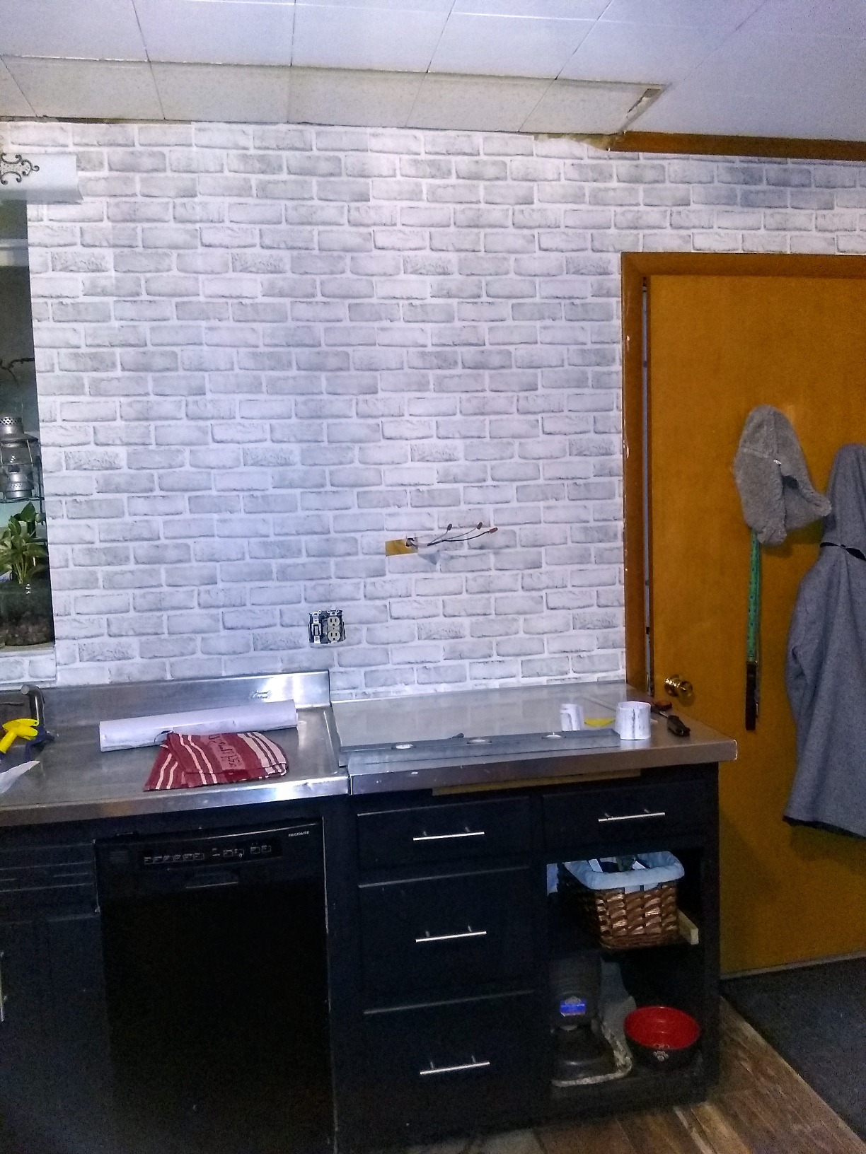 $1/mo - Finance Yancorp 10ft Brick Contact Paper Peel and Stick ...