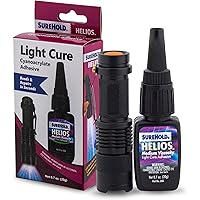 SureHold Helios Light Cure Adhesive - Super Glue, UV Glue Kit with ...