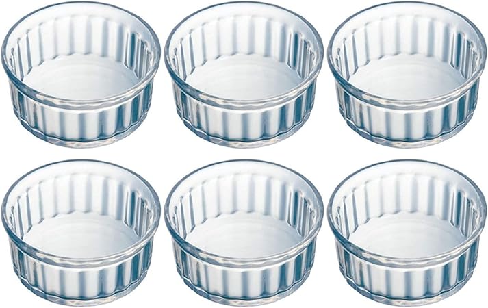 Pyrex Set of 6 10cm Glass Ramekins - Classic Collection: Amazon.co.uk ...