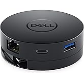 Amazon.com: Dell USB-C Mobile Adapter (DA300), Black, DELL-DA300 ...