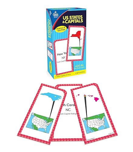 Carson Dellosa States and Capitals Flash Cards for Kids Ages 8 ...
