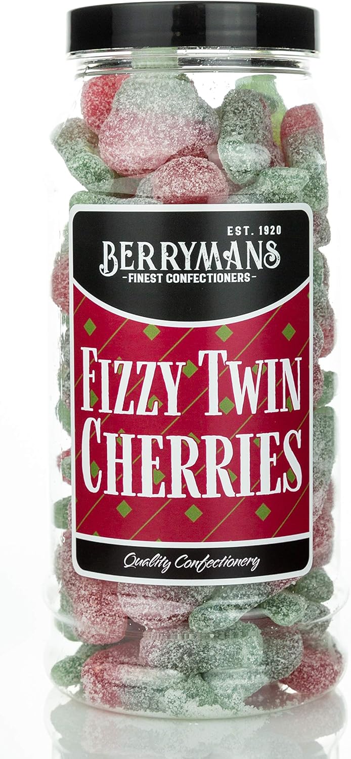 Original Fizzy Jelly Twin Cherries Cherry Retro Sweets Gift Jar by ...