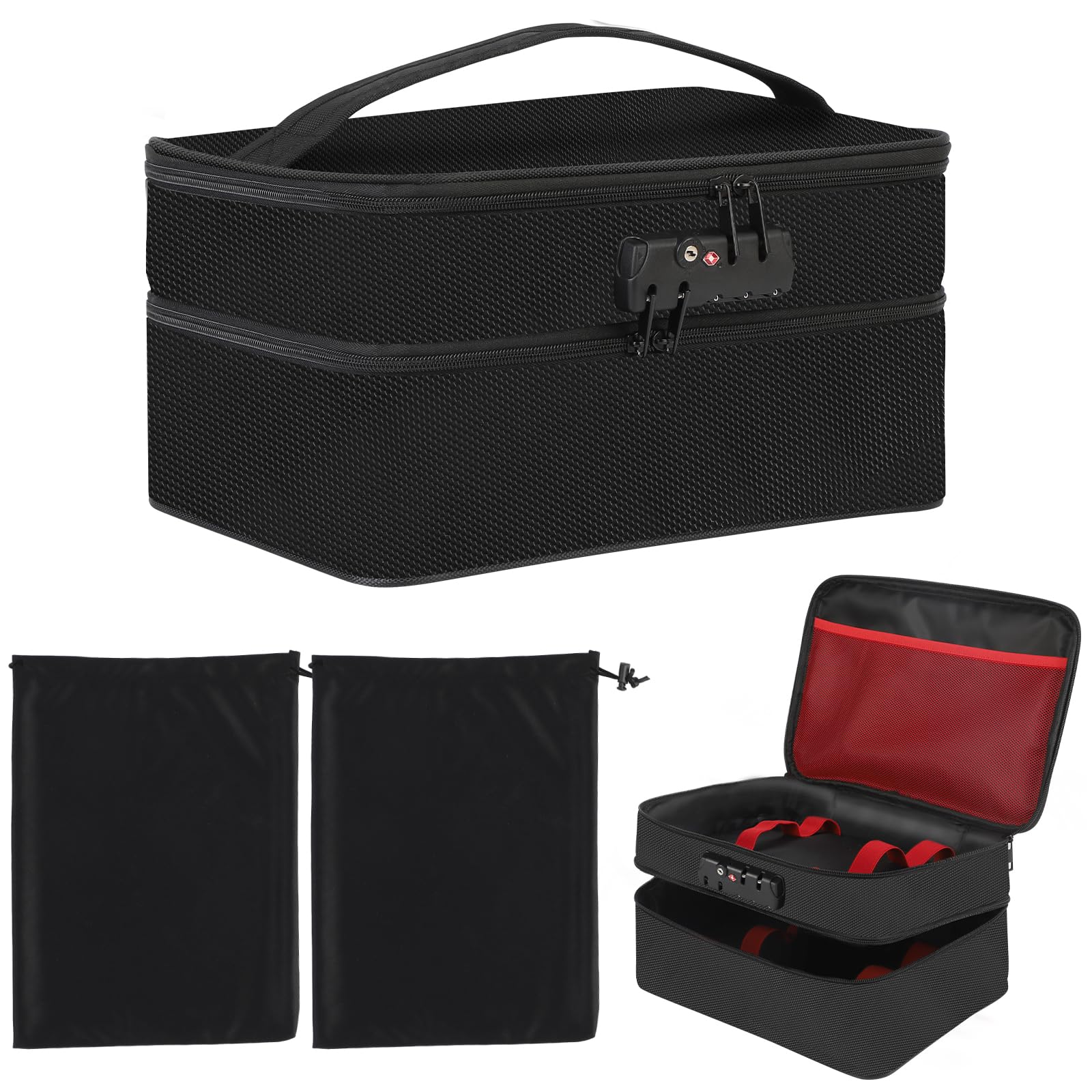 JINXOLET Discreet Lockable Storage Toy Bag Box Organizer Container for ...