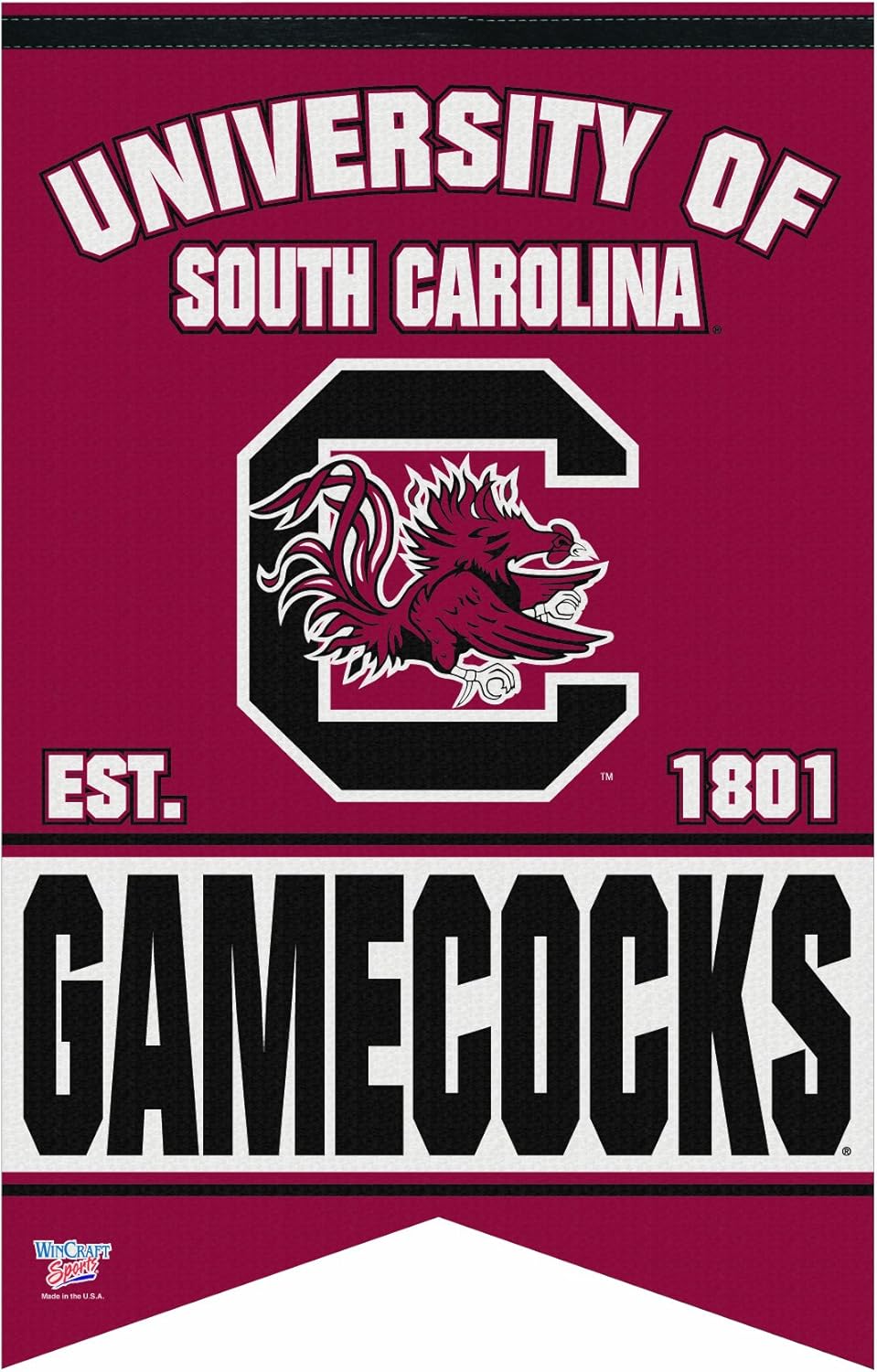 Amazon.com : NCAA South Carolina Fighting Gamecocks Premium Felt Banner ...