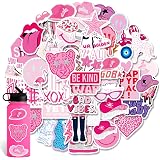 Amazon.com: Preppy Sticker 50pcs Pink Party Supplies Decor Aesthetic ...