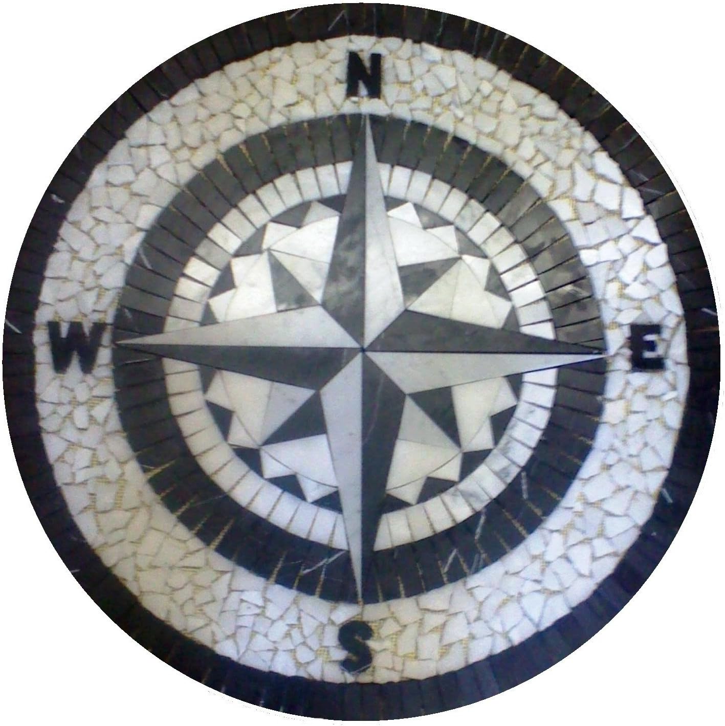 DIY & Tools Marble Rosone 67x67 cm Wind Rose Compass Natural Stone ...