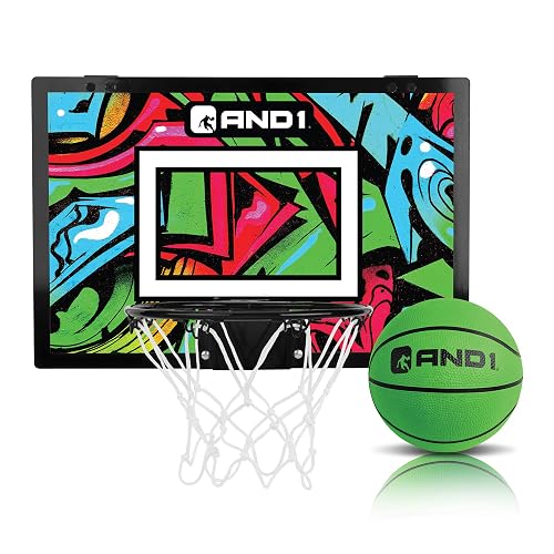 AND1 Over The Door Mini Hoop: - 18”x12” Easy to Install Portable ...