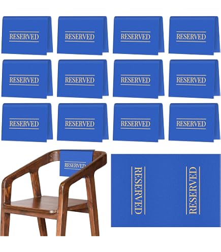 Reserved Signs For Church Pews Clip Amazon.com: Reserved Chair Signs