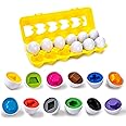 Amazon.com: Color & Shapes Matching Egg Toy - Shape Sorting & Color ...