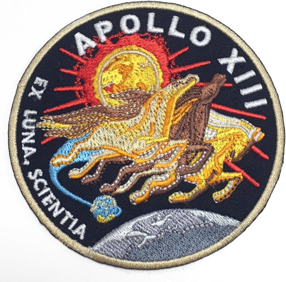 NASA Apollo 13 Patch (90 mm) Embroidered Iron Sew on Badge Applique ...