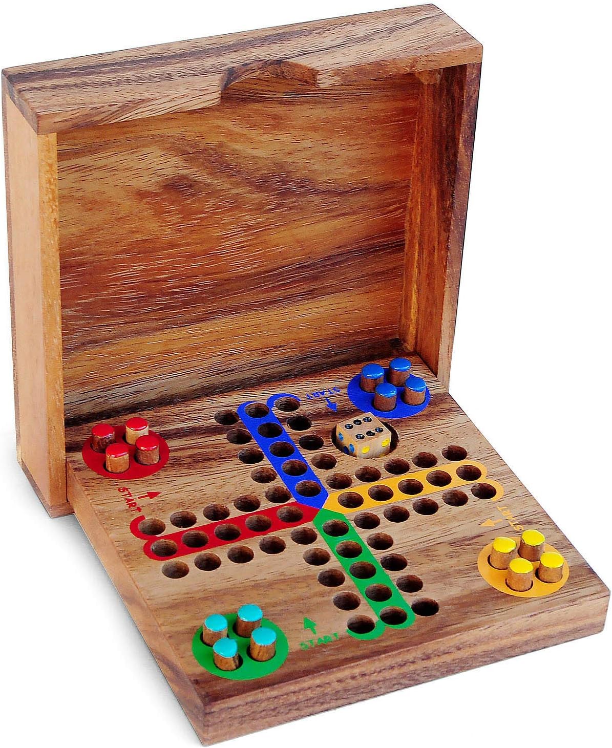 Logica Puzzles Art. Ludo – Pachisi S – Pocket Board Game – Wooden Board ...