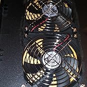 Amazon.com: GDSTIME Big Airflow Dual 120mm Fans DC 12V Powered Fan with ...