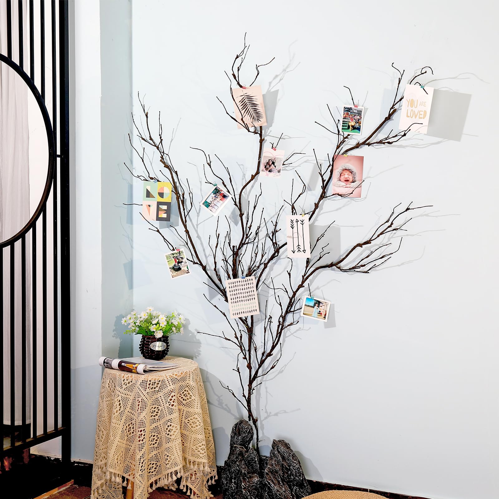 CONGZHANHH 4pcs 63inch Artificial Flexible Tree Branches DIY Family ...