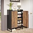 Amazon.com: Tribesigns Shoe Cabinet with Doors, 6 Tiers Shoe Storage ...