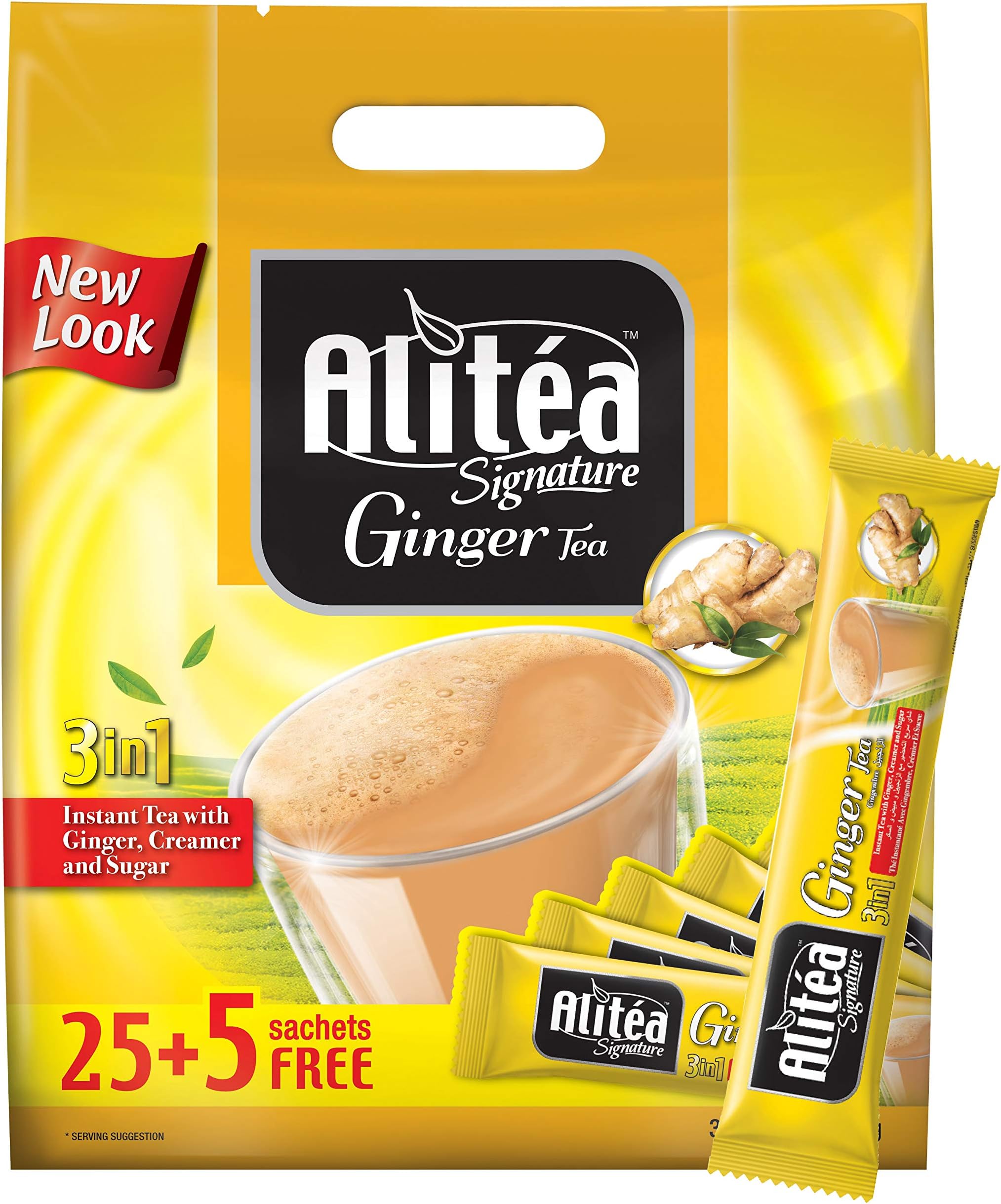 Power Root Alitea Signature 3 in 1 Instant Ginger Tea - 30 Sticks/20g ...