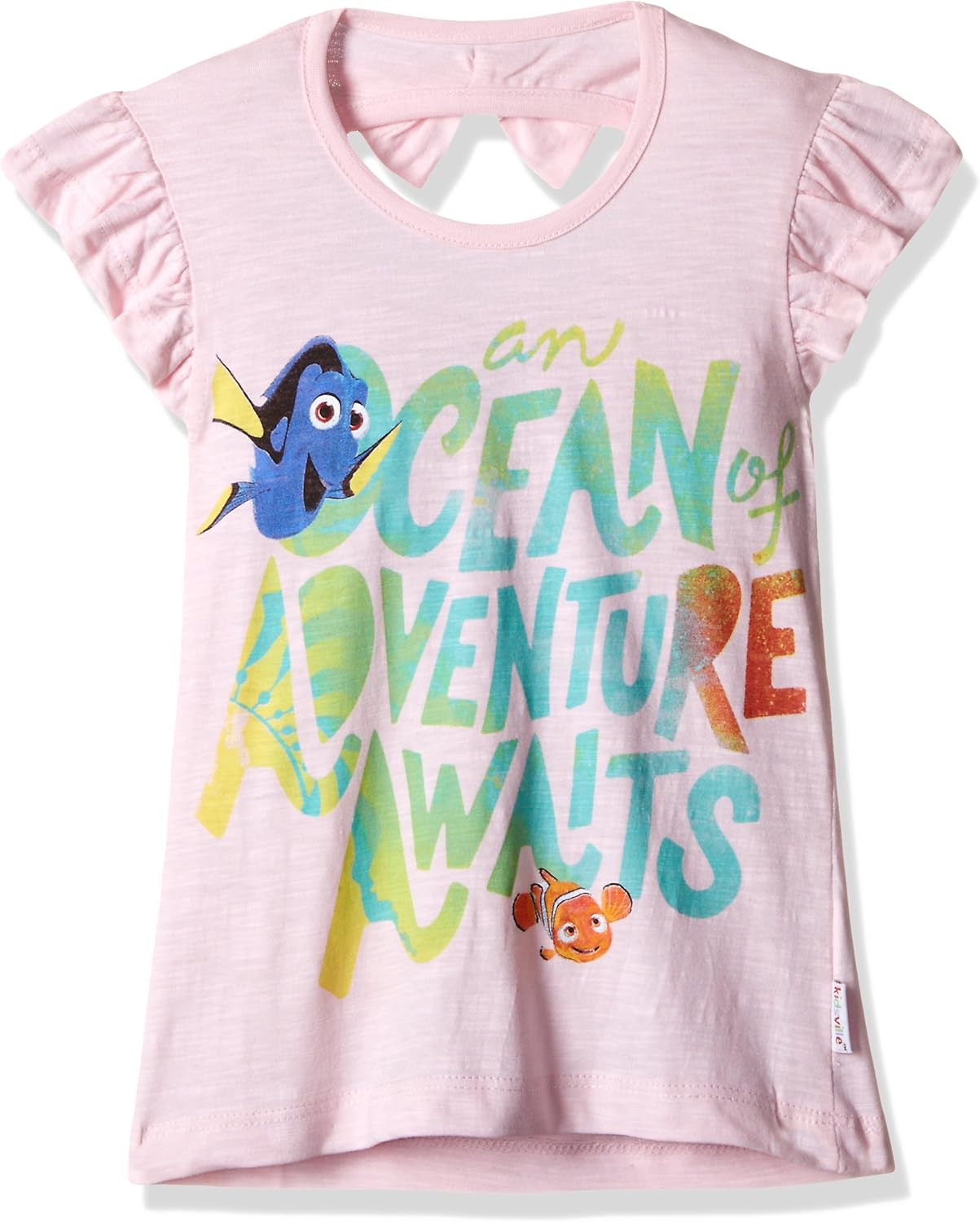 Buy Finding Dory Girls' T-Shirt (FD1EGT2301_Candy Pink_11-12 Years) at ...