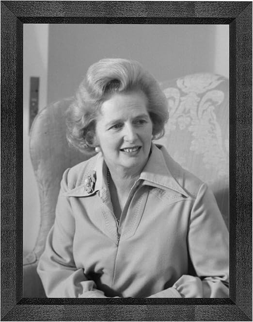 Amazon.com: Margaret Thatcher Photograph in a Black Beveled Frame ...