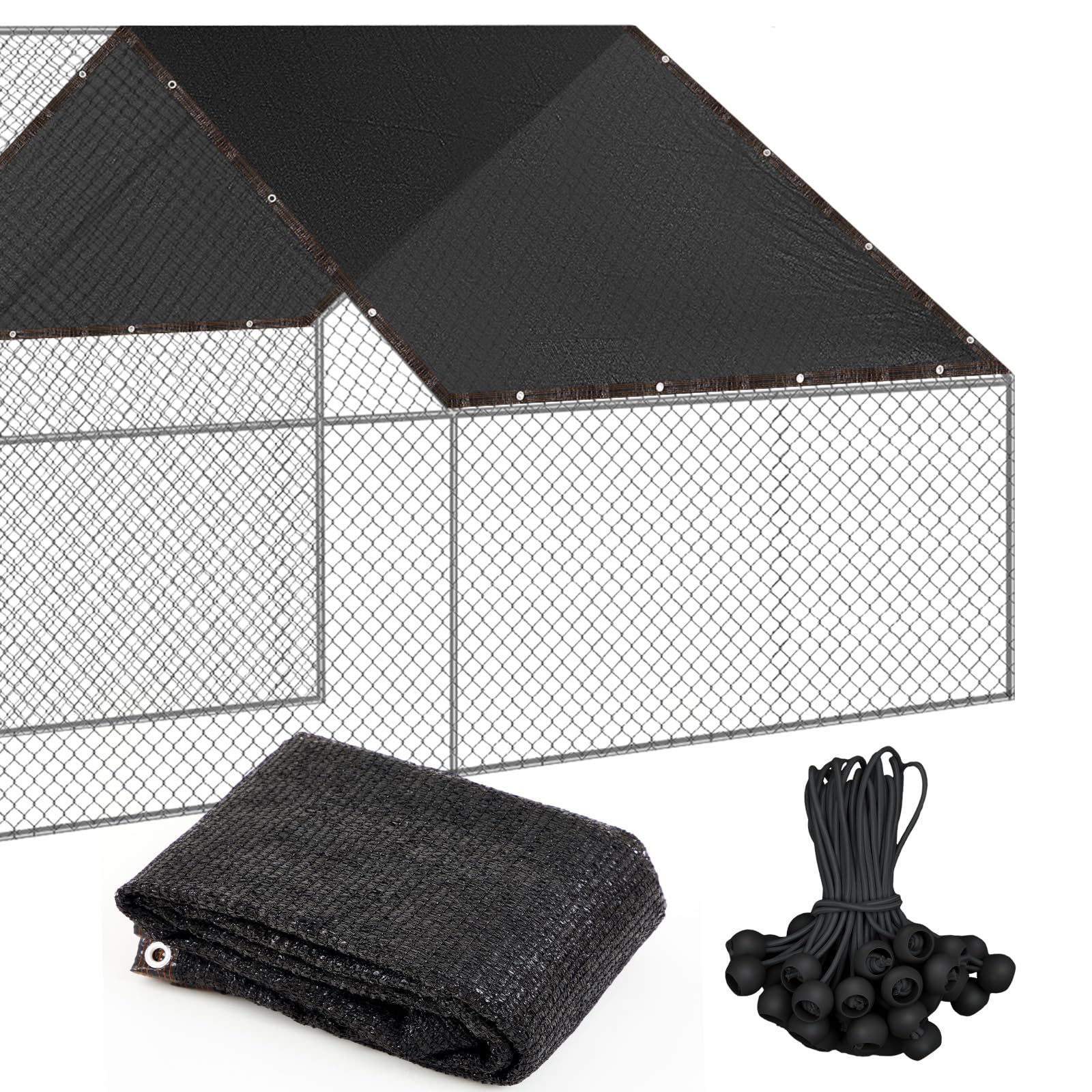 VitalCozy Chicken Coop Cover UV 90% Shade Cloth for Summer 11. 5 x 6. 6 ...