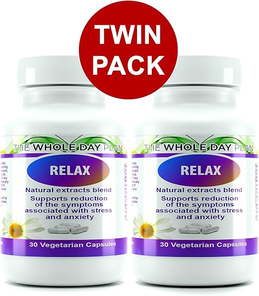 "RELAX - Stress Relief & Anti Anxiety Supplement for Emotional Well ...