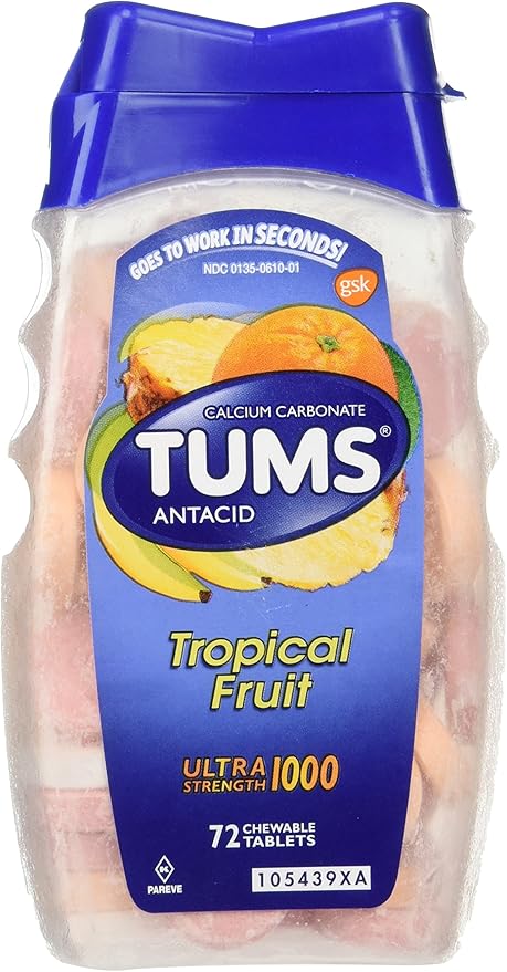 Amazon.com: TUMS Tropical Fruit Ultra, 72 Count, Pack of 6: Health ...