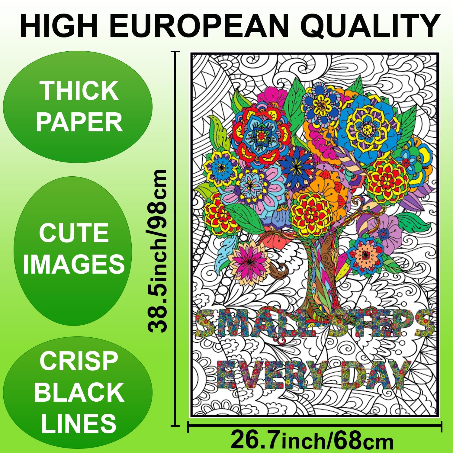 Mua Huge Coloring Poster for Adults and Kids - Tree of Life ...