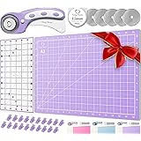 Amazon.com: WA Portman Self Healing Cutting Mat and Rotary Cutter Set - 9x12 Inch Rotary Cutter ...