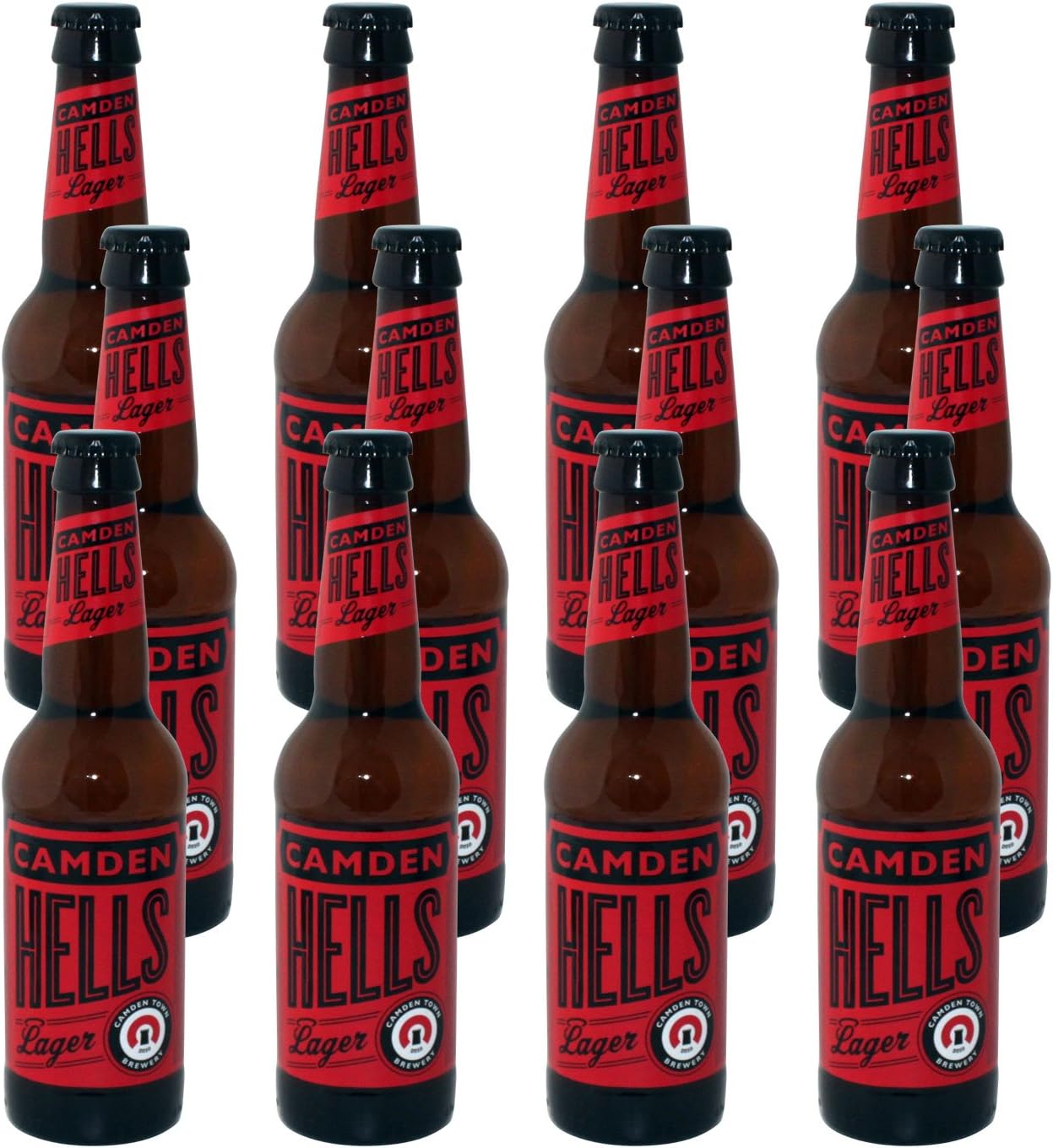 Camden Town Brewery Hells Lager Beer 330 ml (Case of 12): Amazon.co.uk ...