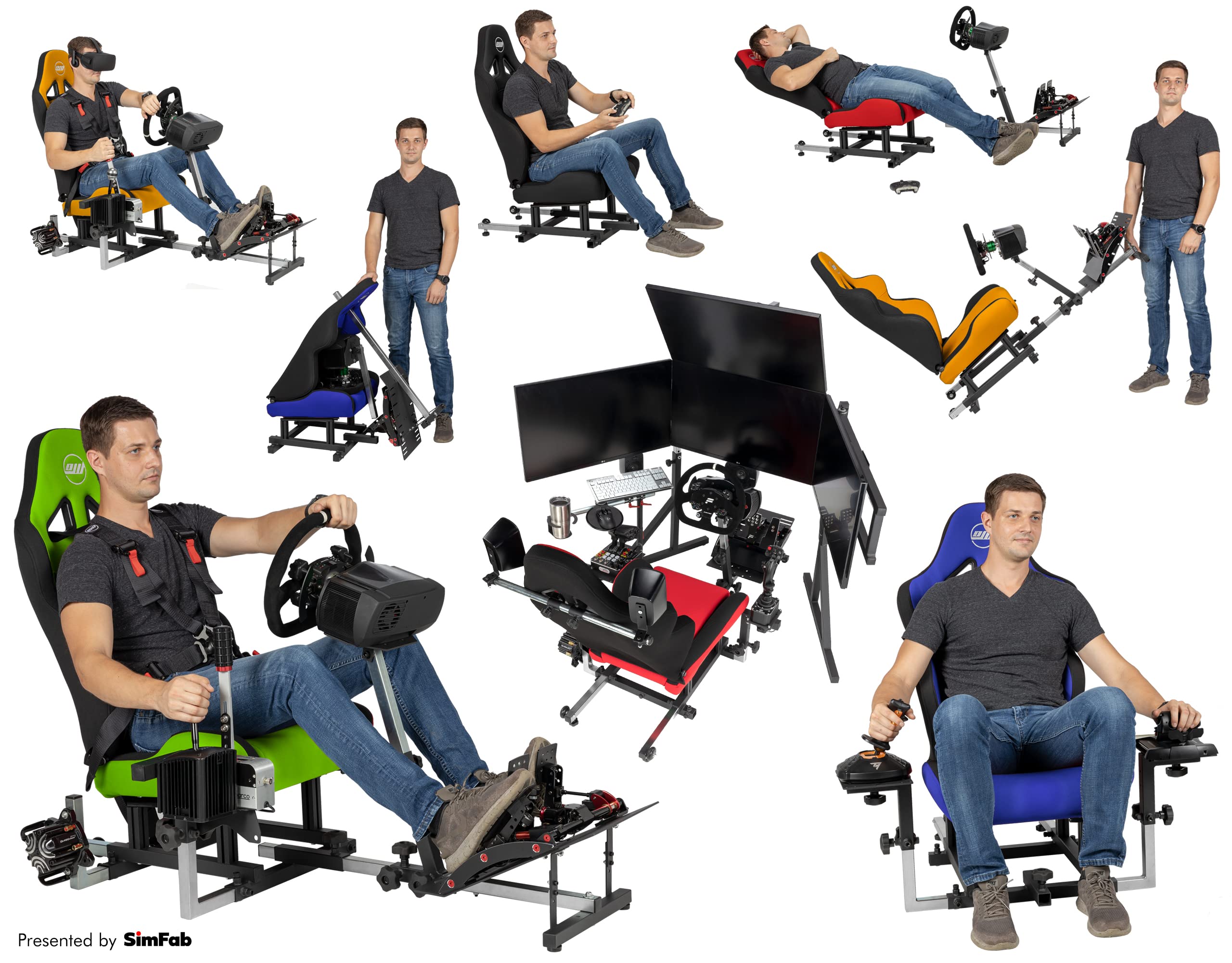 Mua OpenWheeler GEN3 Racing Wheel Simulator Stand Cockpit, Green Seat ...