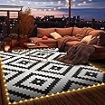 Amazon.com: Tinideya Luminous Outdoor Rug Carpet, Glowing Waterproof Plastic Mat Glow in The ...
