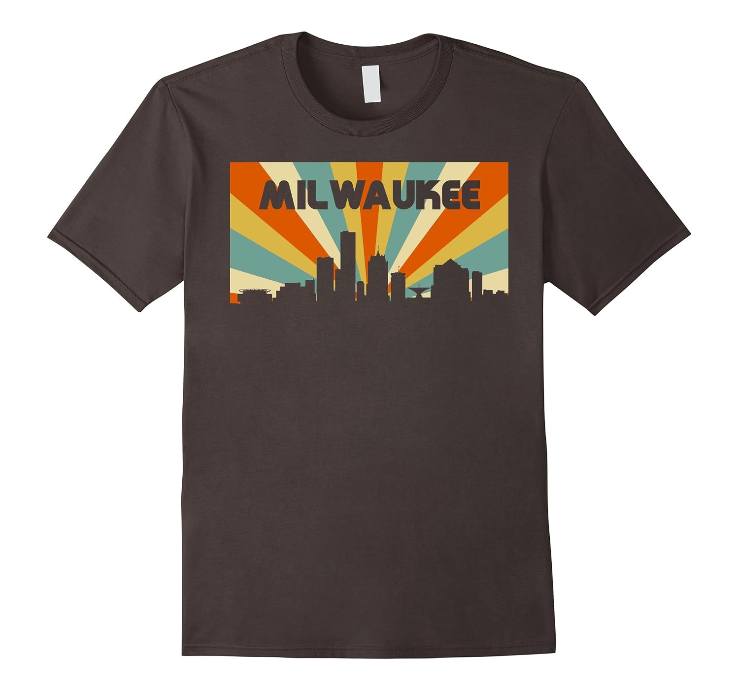 Milwaukee City Vintage T-Shirt, Retro Milwaukee Wisconsin WI-Art ...