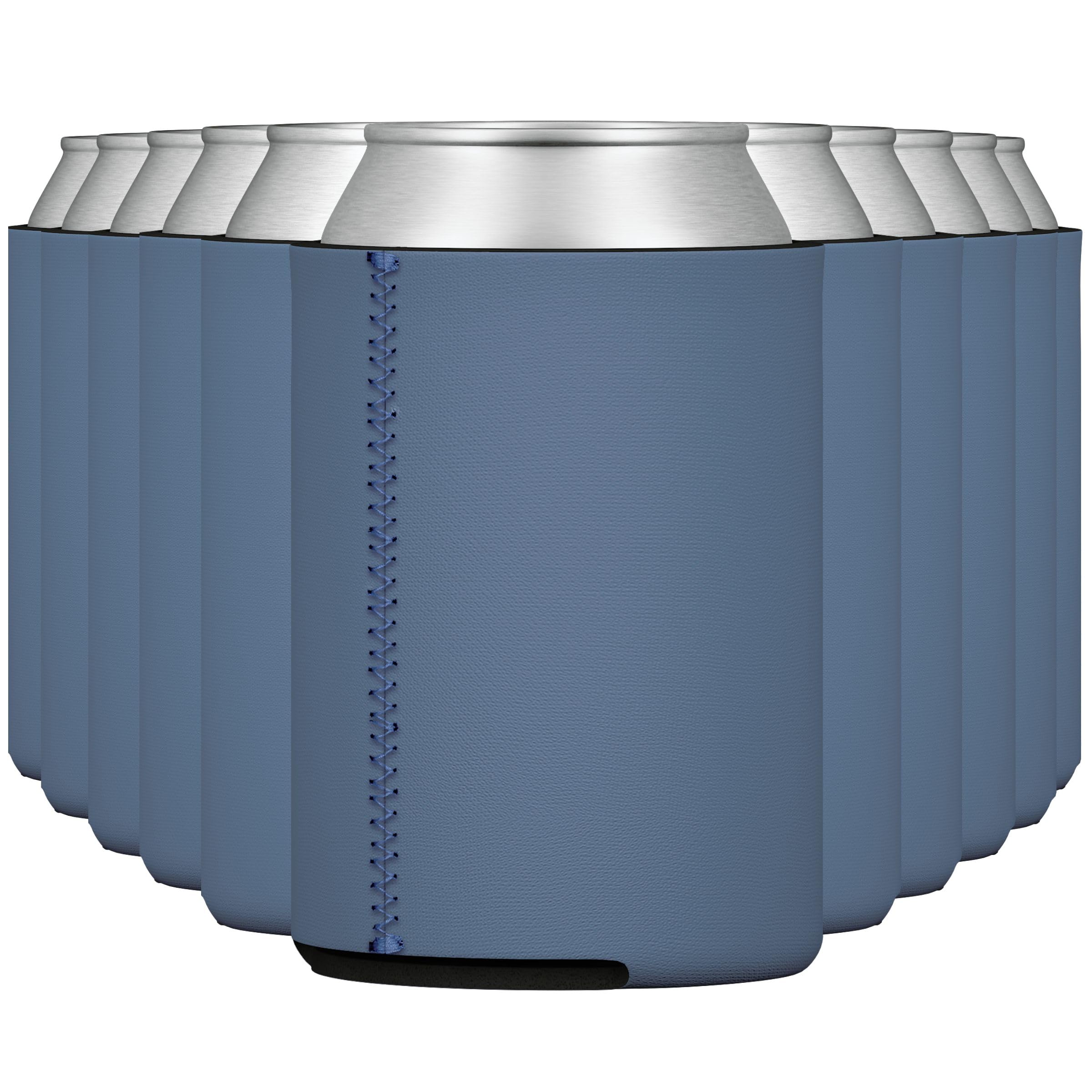 TahoeBay Neoprene Blank Can Coolers (12-Pack) Plain Bulk Collapsible ...