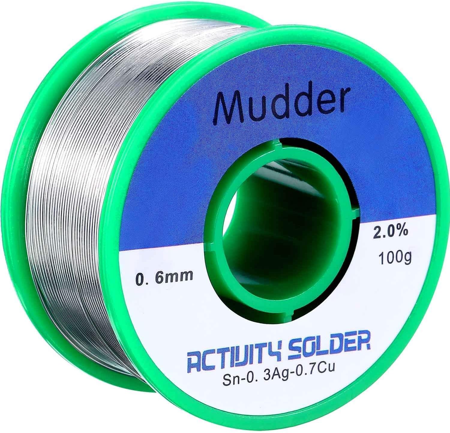 0.6mm Sn99 Ag0.3 Cu0.7 0.22lb. Solder Wire with Rosin Core, Lead Free ...