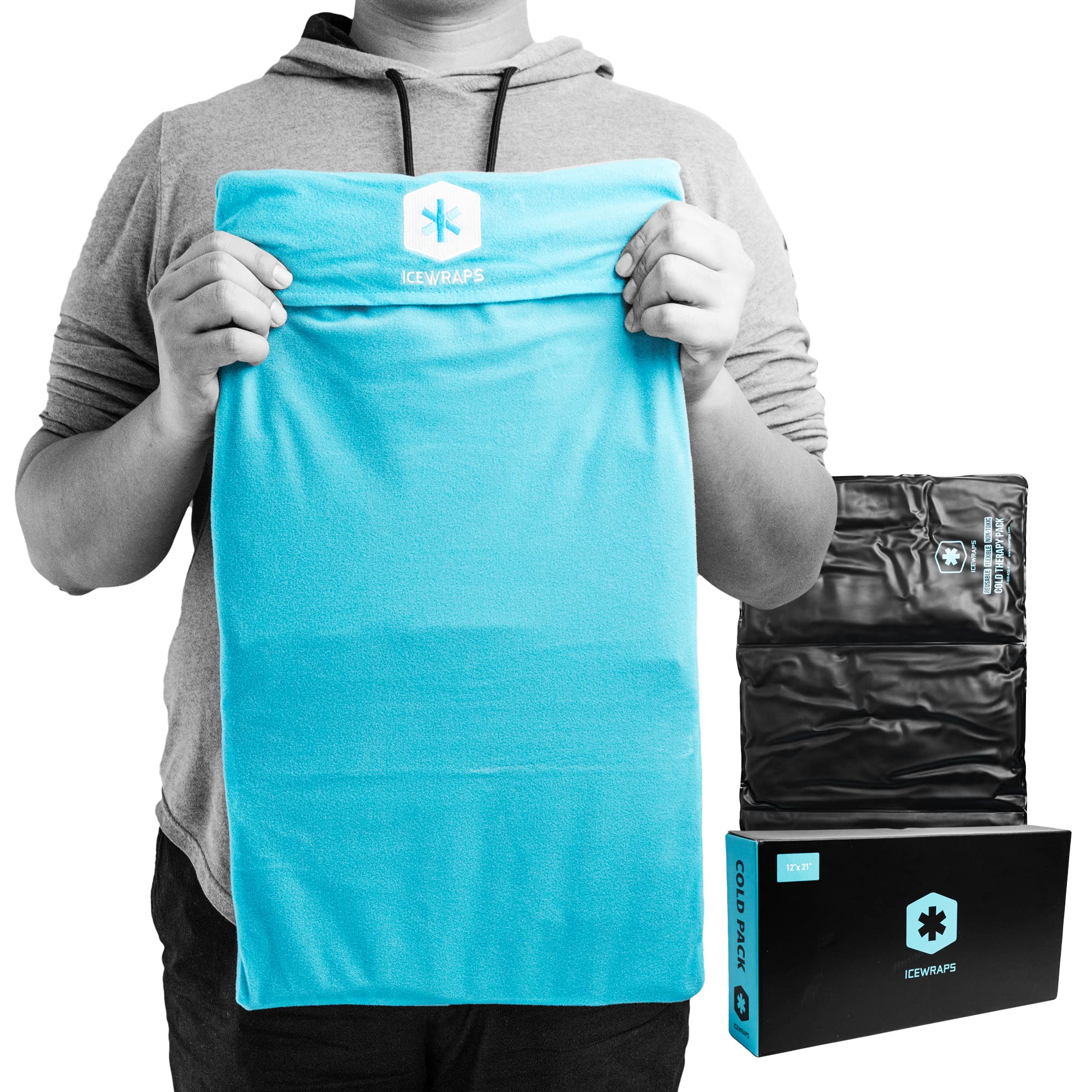 Mua ICEWRAPS 12"x21" Extra Large Ice Pack with Soft Fabric Cover | Clay ...