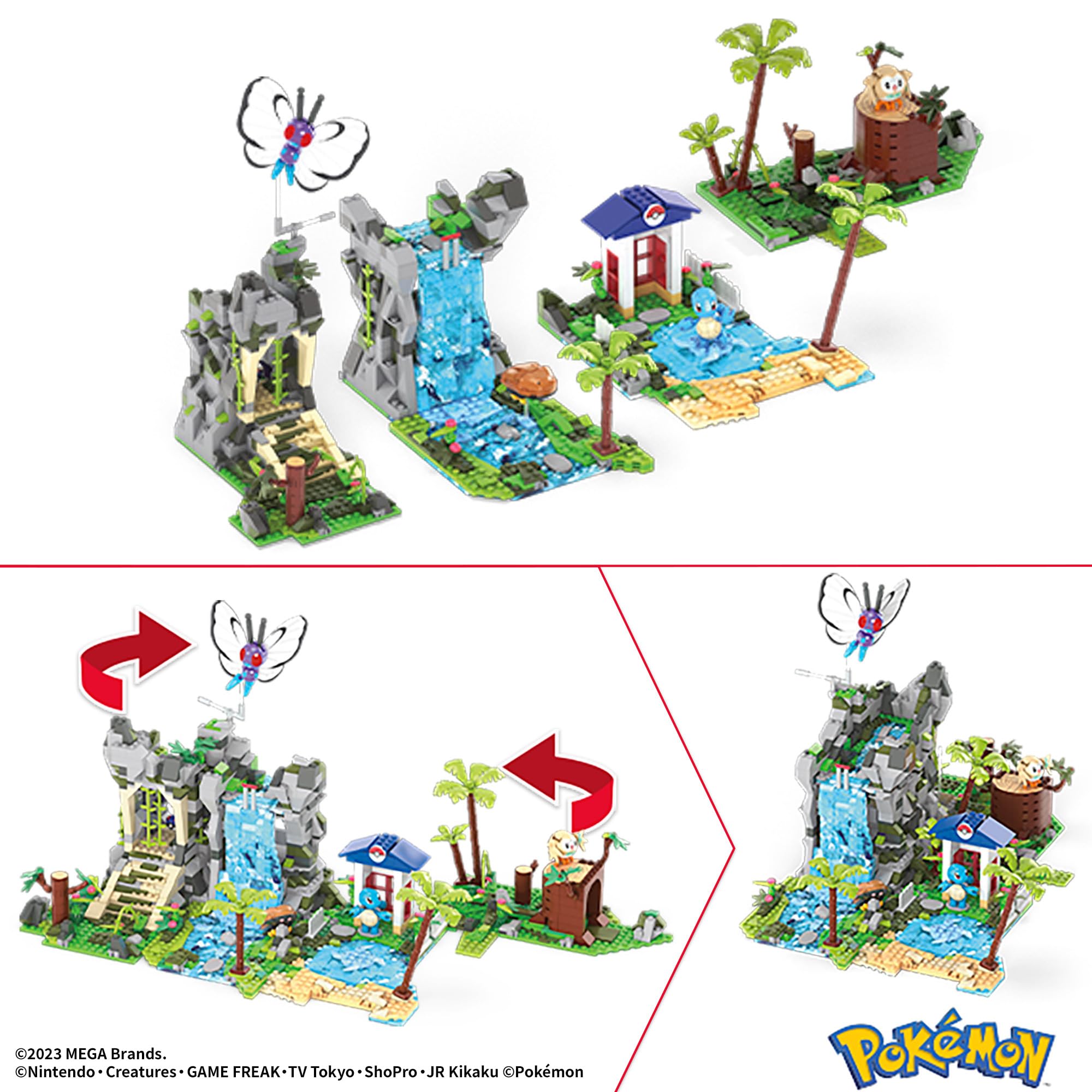 Mua Mega HHN61 Pokemon Adventure World, Creative Set with Waterfalls ...
