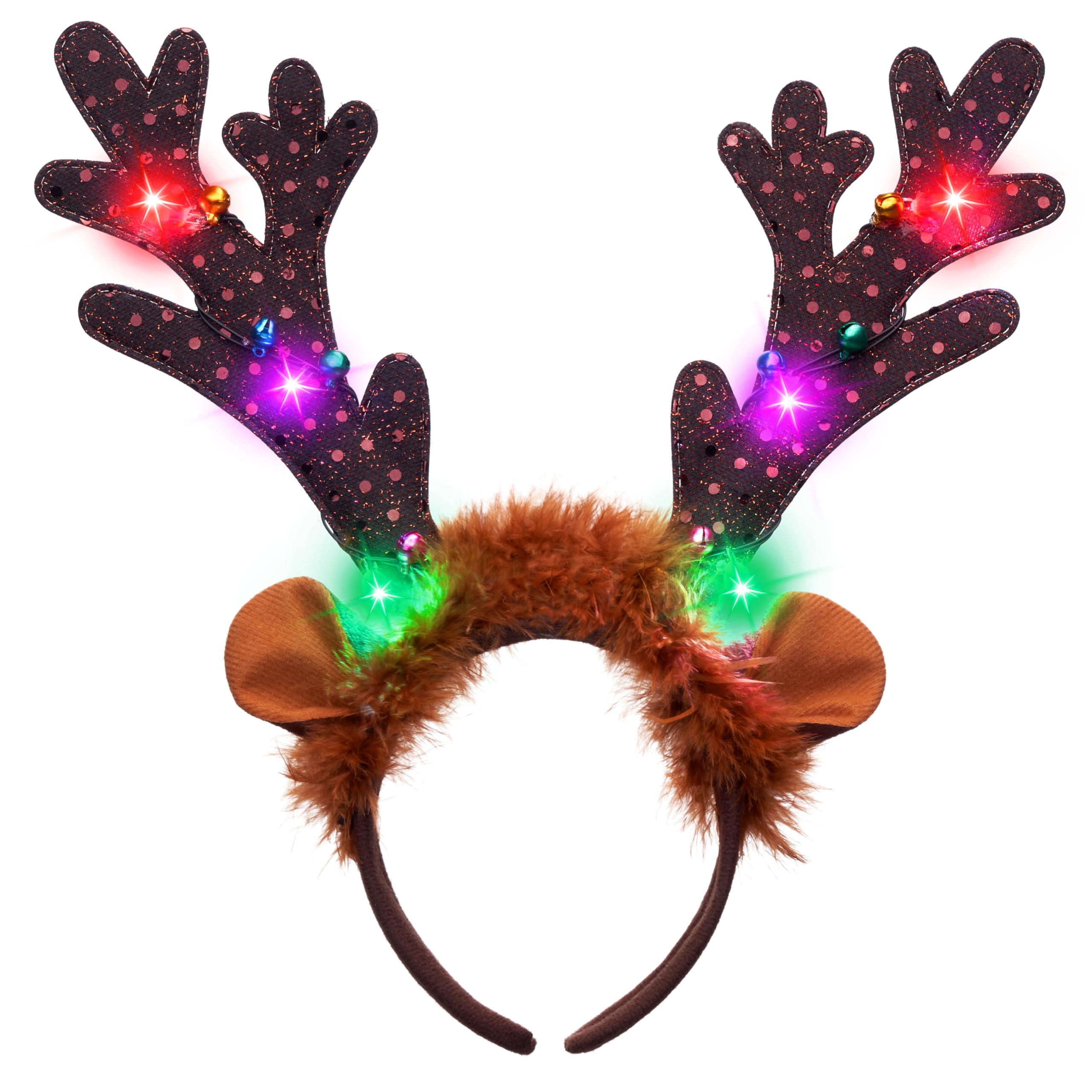 joyin-christmas-2pcs-light-up-cute-reindeer-headband-adult-kids