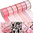 Amazon.com: Lyrow 200 Yards Pink Assorted Satin Ribbon 1 1/2 Inch x 6 ...