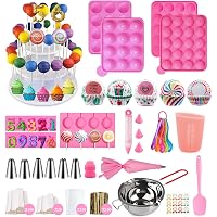 Amazon.com: 556 Pcs Silicone Lollipop Mold Set,Cake Pop Maker Kit ...